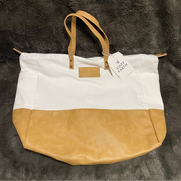 Bags | Cozy Earth Oversized Duffle Bag With Side Pockets | Poshmark
